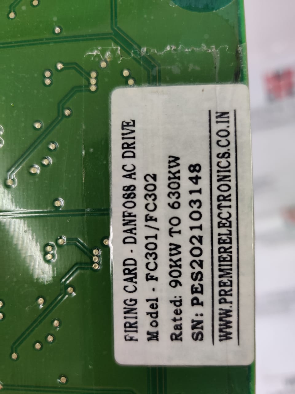 DANFOSS FIRING CARD FC301-FC302 90KW TO 630KW Premiere Electronics