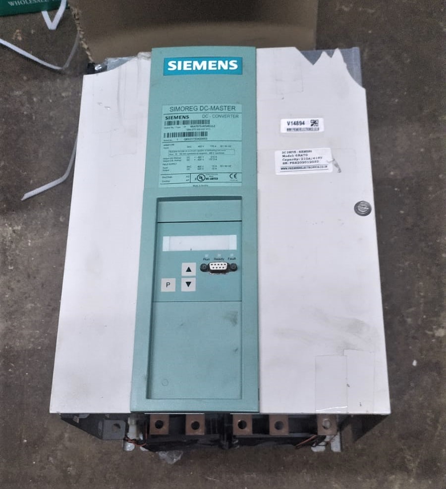 SIEMENS DC DRIVE 6RA70 210 AMP Premiere Electronics