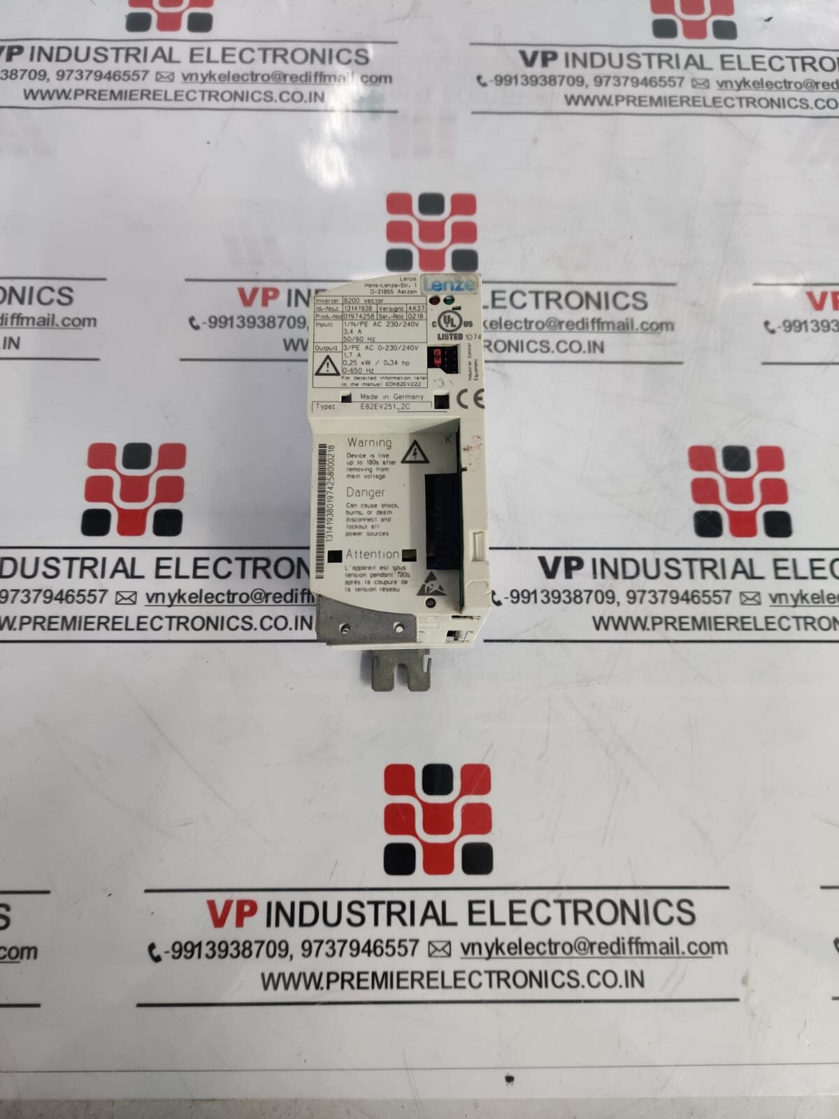 AC DRIVE LENZE 8200 VECTOR 0.25KW/215VOLT Premiere Electronics